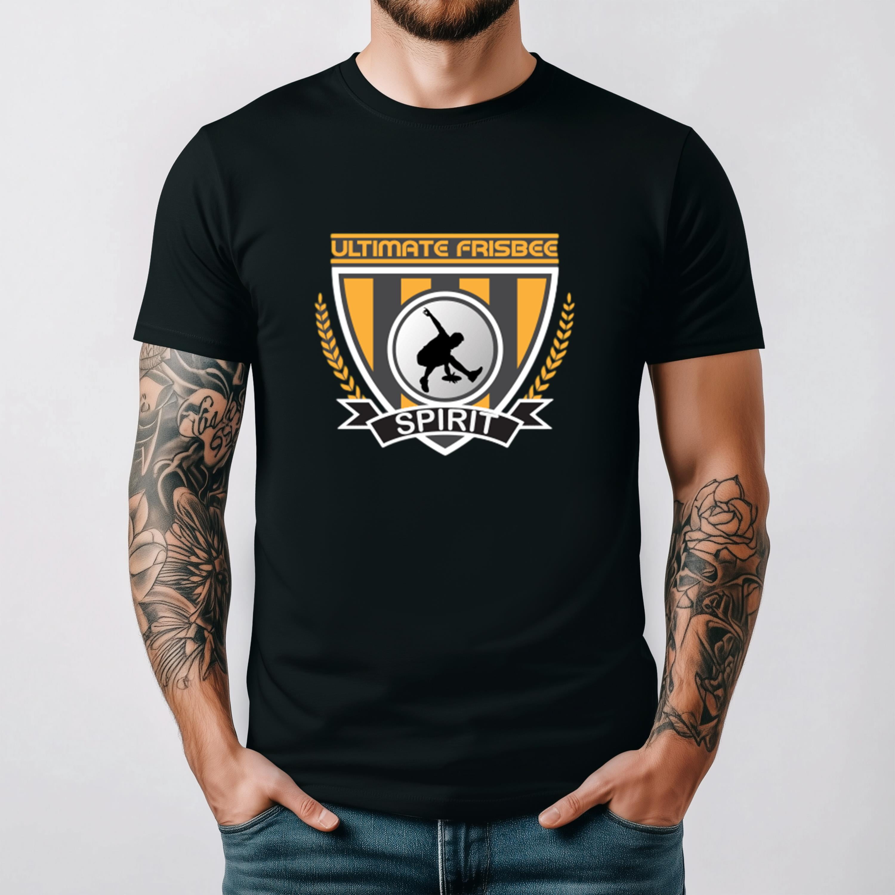 Frisbee Spirit Team Funny Flying Disc Player Hobby Fun Unisex T-Shirt ...