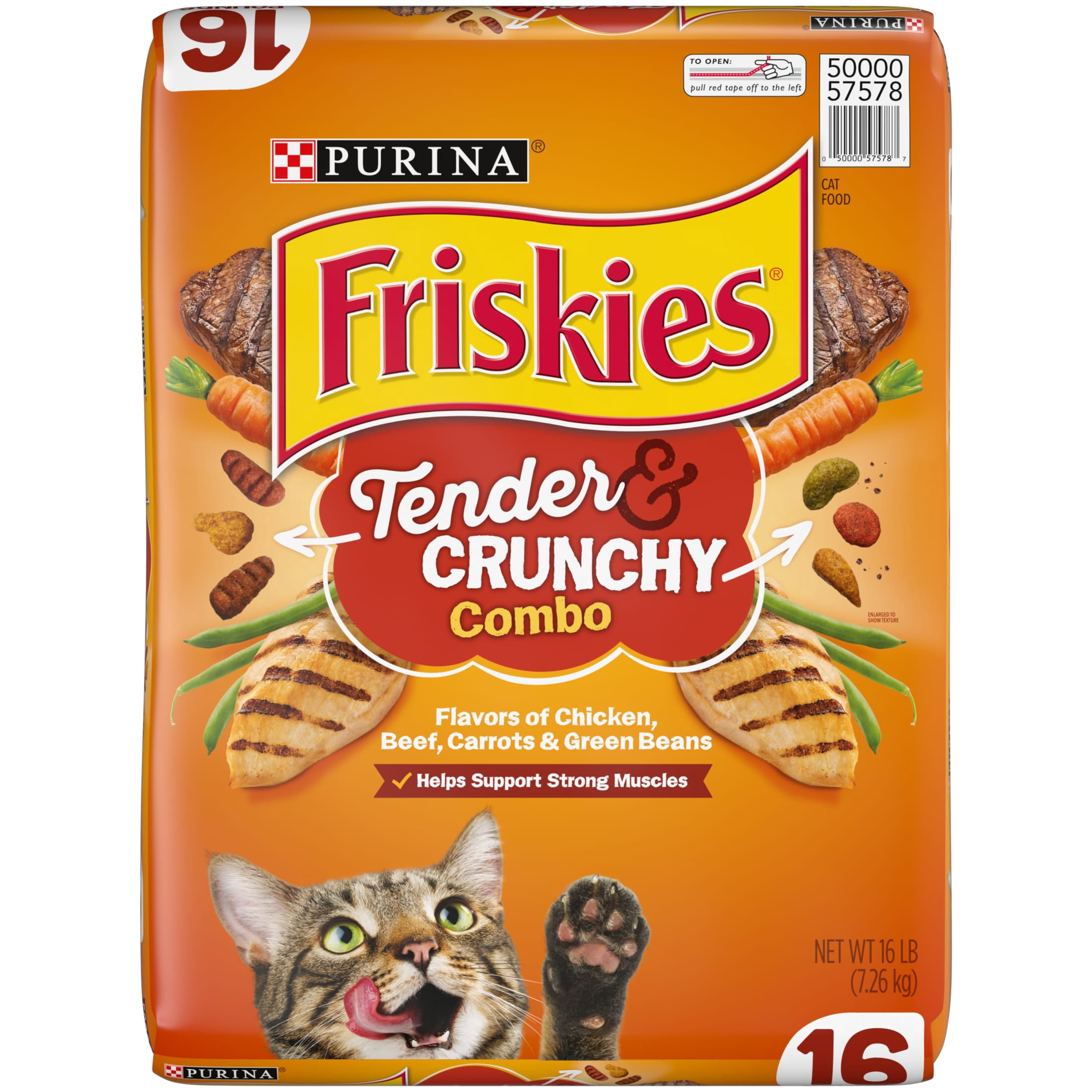 Purina Friskies Tender and Crunch'd With Flavors of Chicken, Beef ...