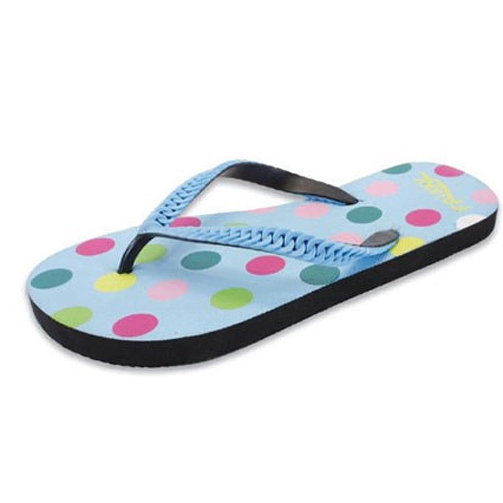Frisky 6-11 Dot Print Flip Flop (Blue 10) - Walmart.com