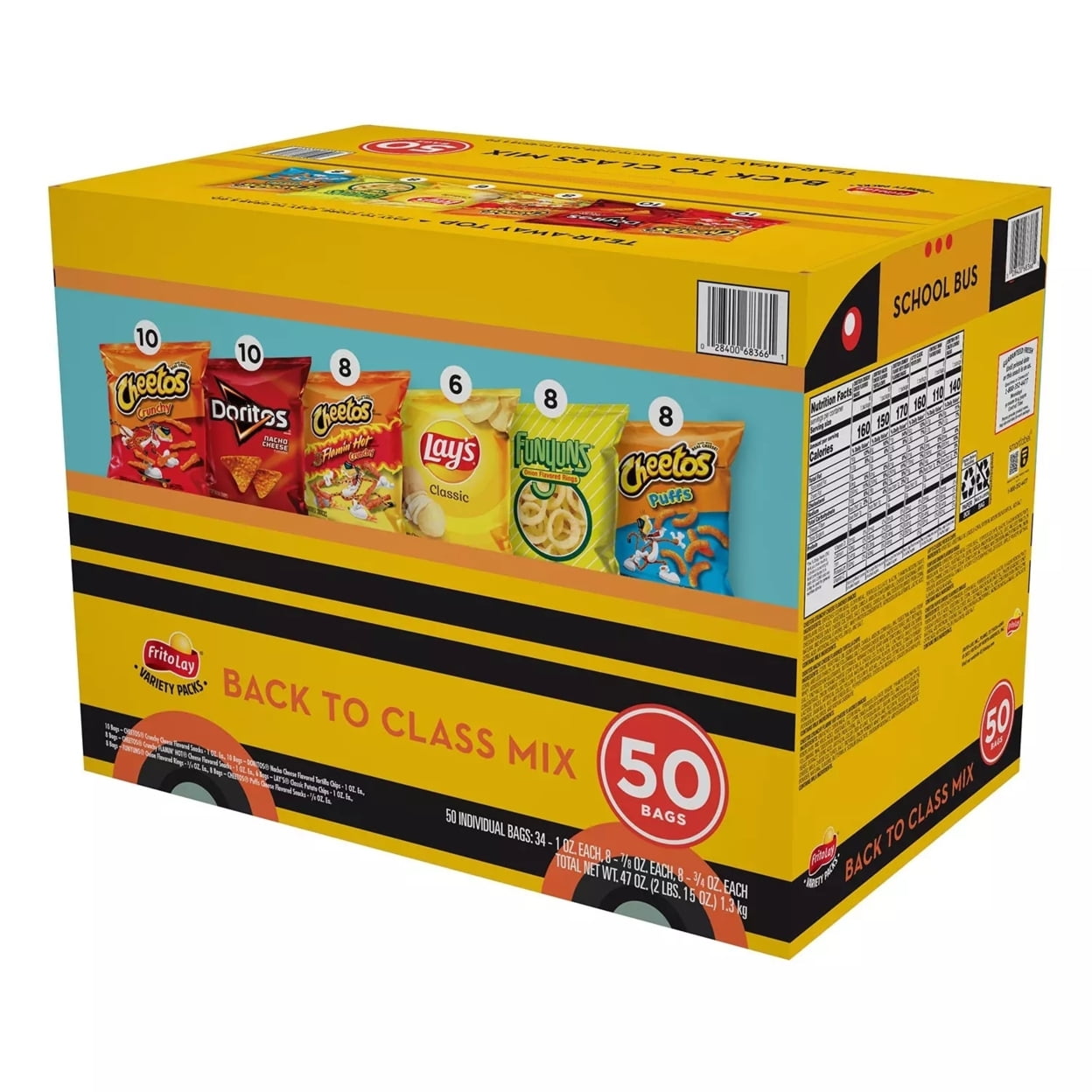 Frito-Lay Family Flavor Snacks, Classic Assorted Chips, Back to Class ...
