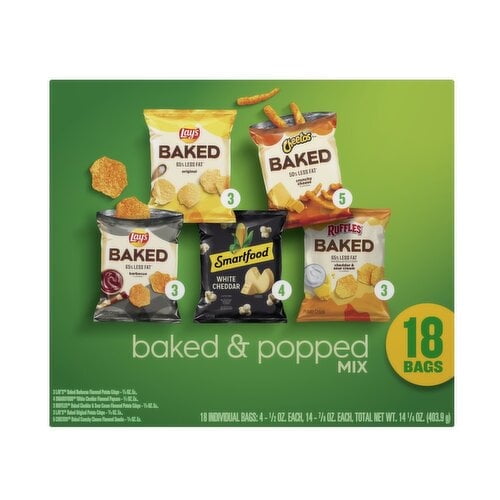 Frito Lay Baked And Popped Mix 18 Count 14.25 oz - Walmart Business ...