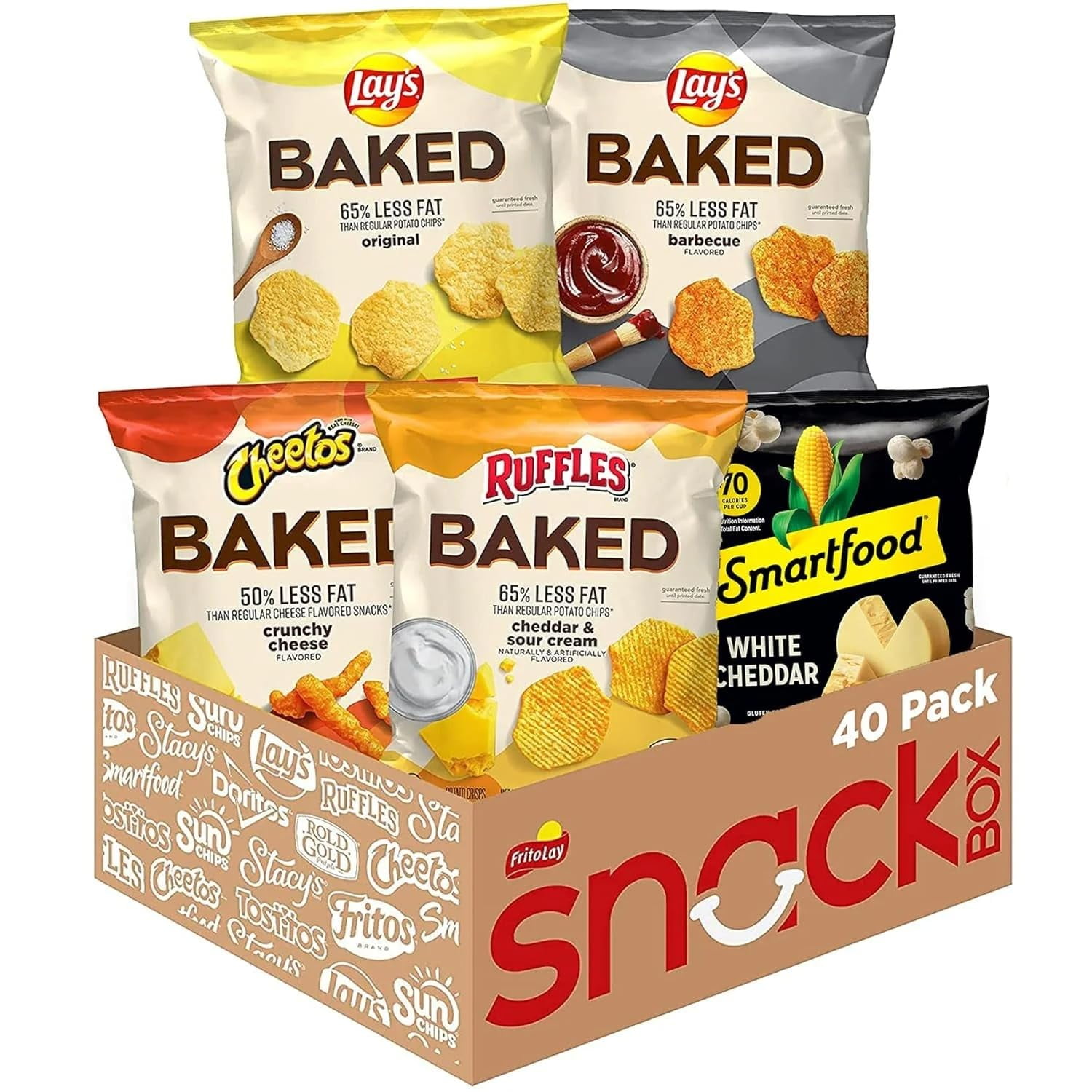 Frito Lay Baked & SAF21 Popped Mix Variety Pack, (Pack of 40) - Walmart.com