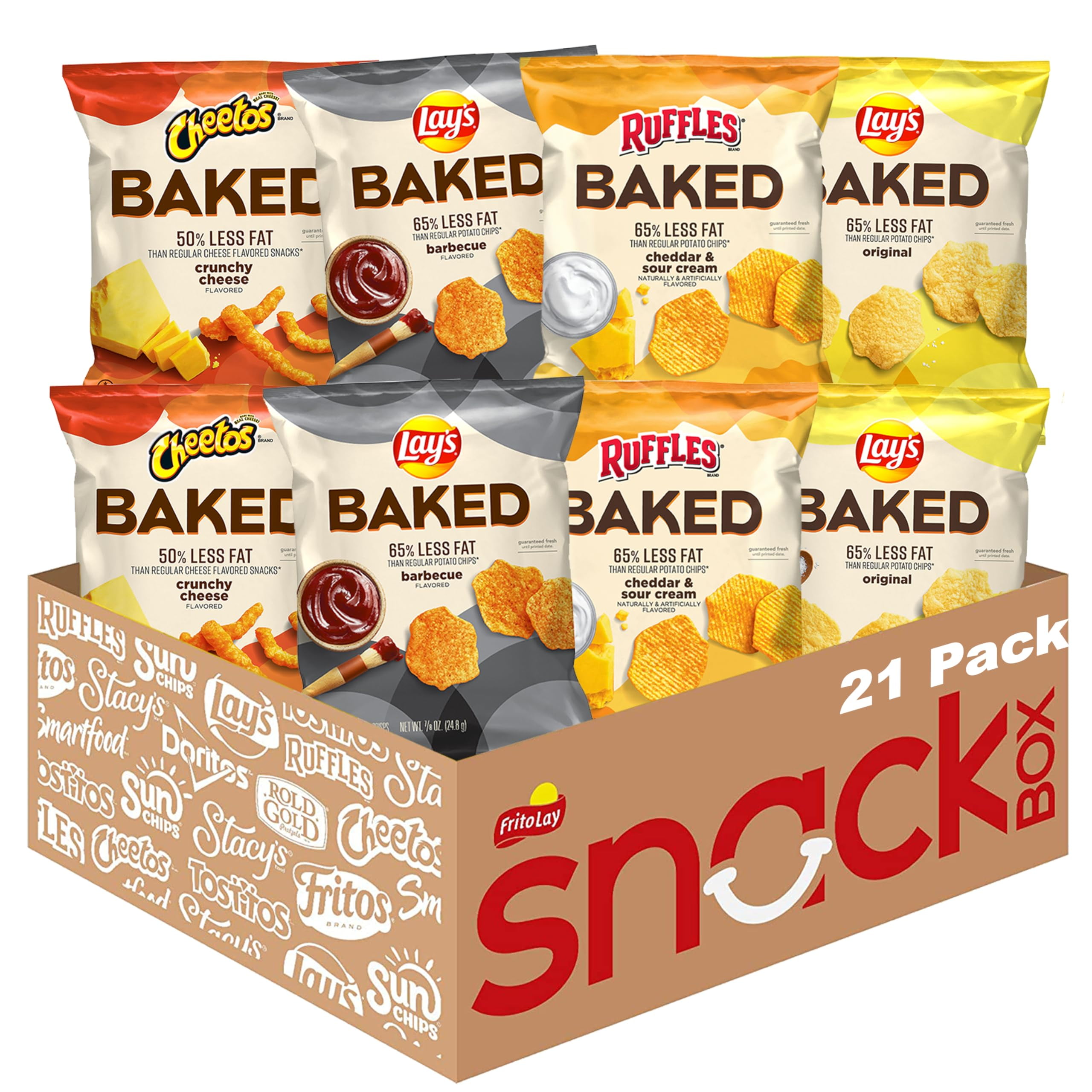 Frito-Lay Baked Chips and Snacks Variety Pack, 0.875 oz Bags, Pack of ...