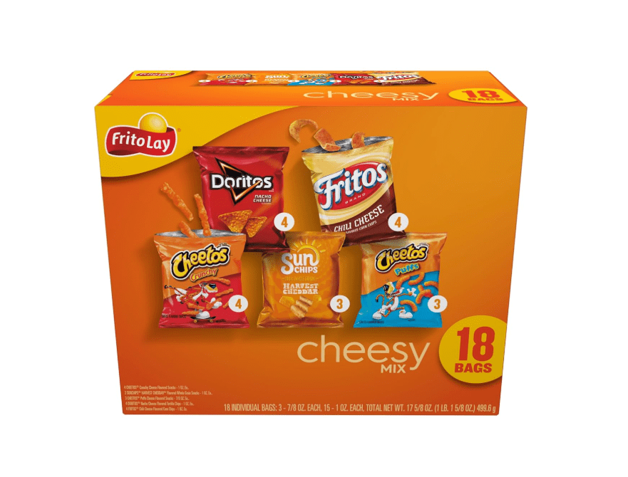 Frito-Lay Cheesy Mix Chips Variety 18 Count - Walmart.com