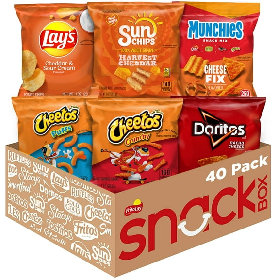 Frito Lay, Cheesy Mix MFF30 6 Flavor Variety Pack, Single Serve Bags ...