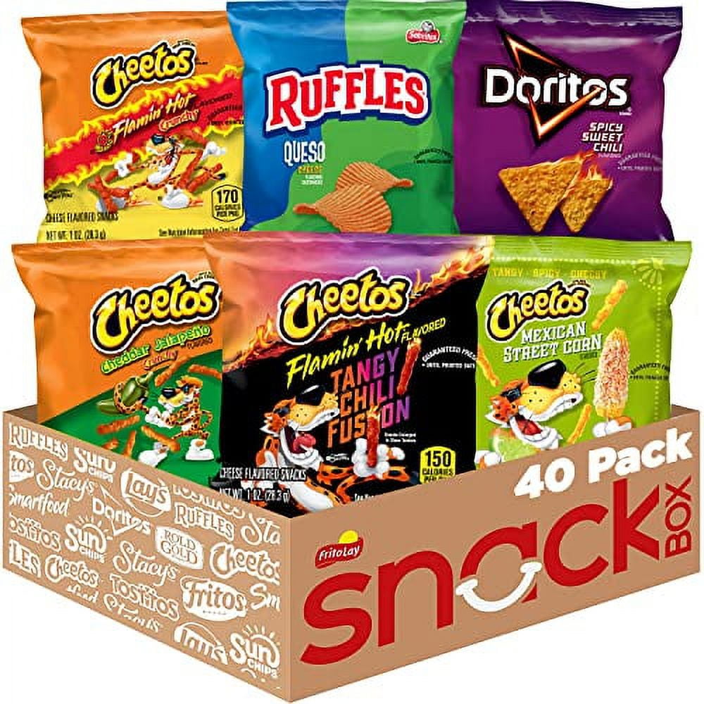 Frito-Lay Cheesy Spicy Sweet Variety Pack, 1oz Bags (40 Pack) - Walmart.com