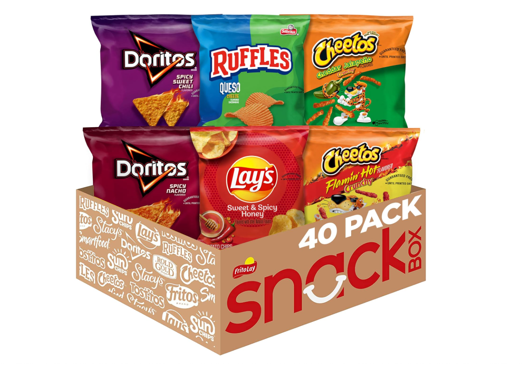 Frito Lay Cheesy Spicy Sweet Variety Pack, 1oz Single Serve Bags, (Pack ...
