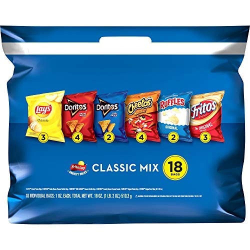 Frito-Lay Classic Mix Variety Pack, 18 Count-SET OF 4 - Walmart.com