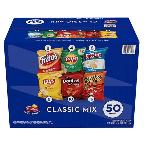 Frito-Lay Classic Mix Variety Pack (50 pk - Walmart Business Supplies
