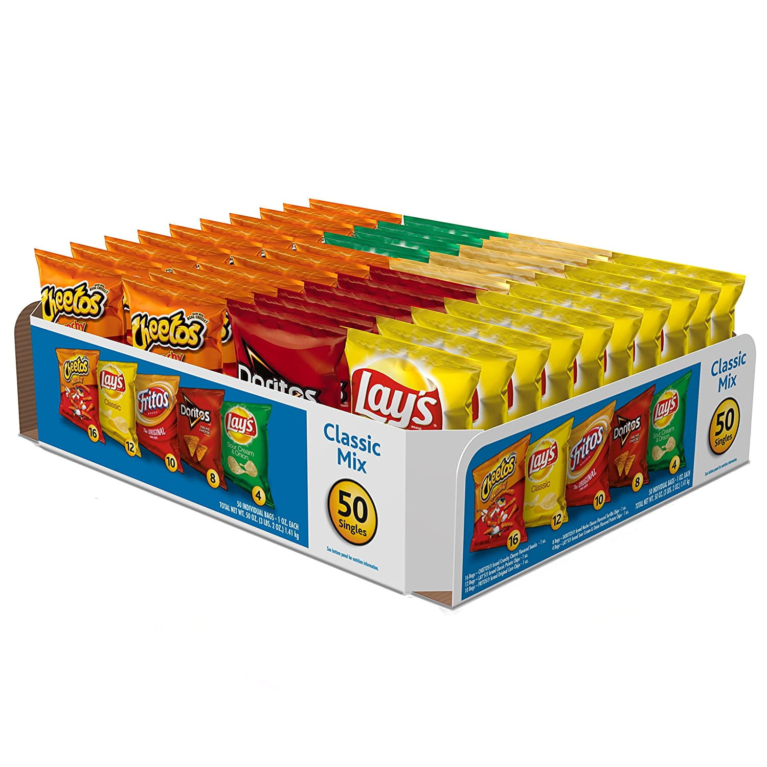 Frito-Lay Classic Mix Variety Pack, 50Count - Walmart.com