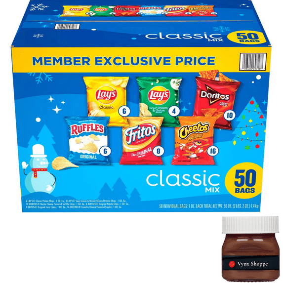 Frito-Lay Classic Mix Variety Pack Chips, 50 pack - Walmart.com