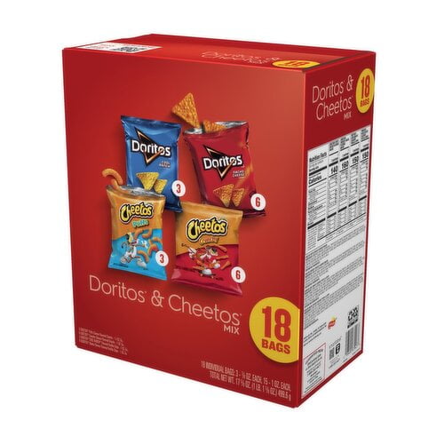 Frito Lay Doritos Cheetos Mix 18 Count 17.625 oz - Walmart.com