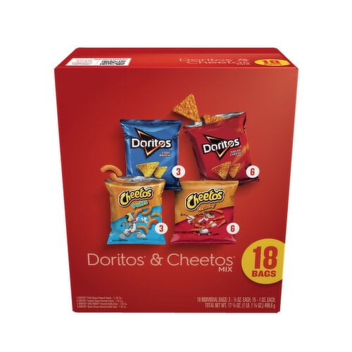 Frito Lay Doritos Cheetos Mix 18 Count - Walmart.com