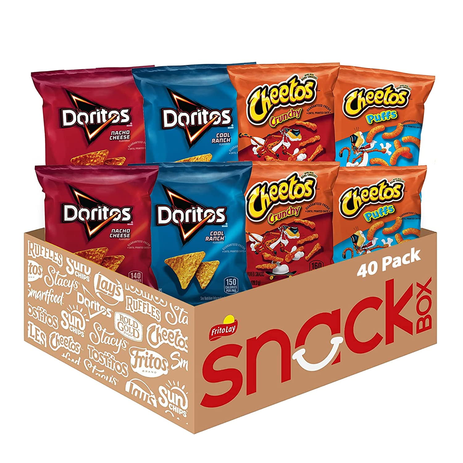 Frito-Lay Doritos & Cheetos Mix (40 Count) Variety Pack - Walmart.com