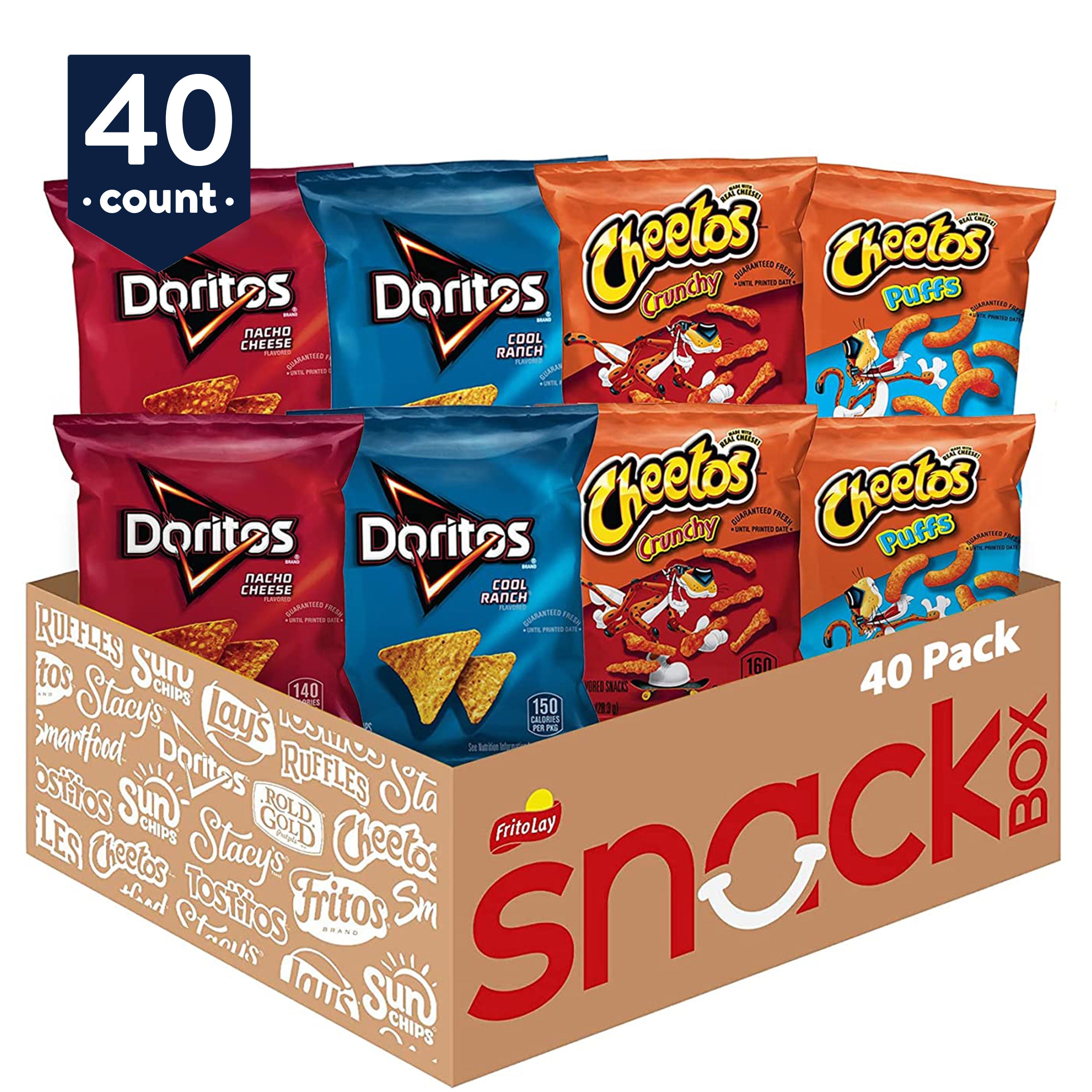 2 Pack Frito Lay Doritos And Cheetos Mix Snacks Variety Pack Gluten
