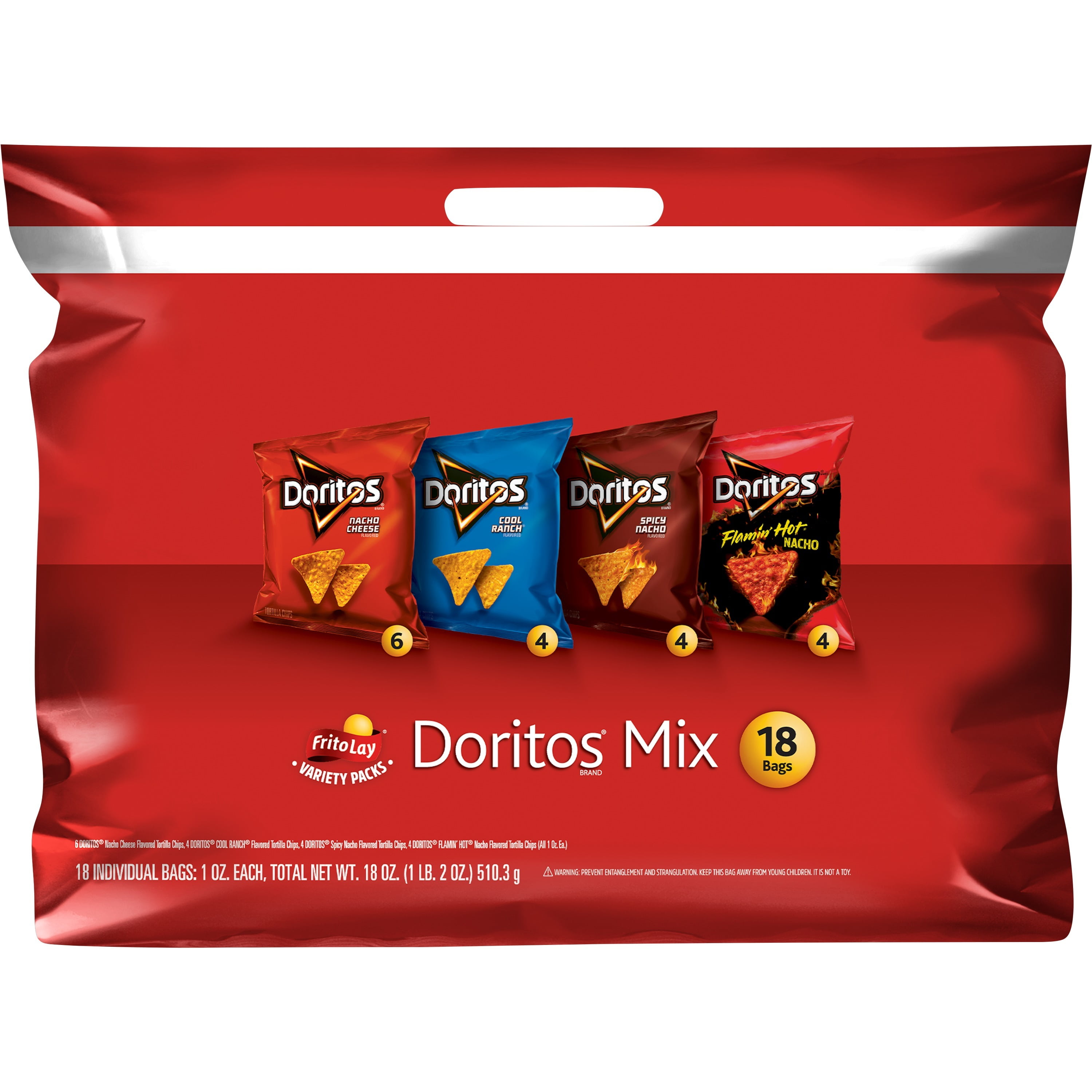 Frito-Lay Doritos Mix Variety Pack, 18 Count - Walmart.com