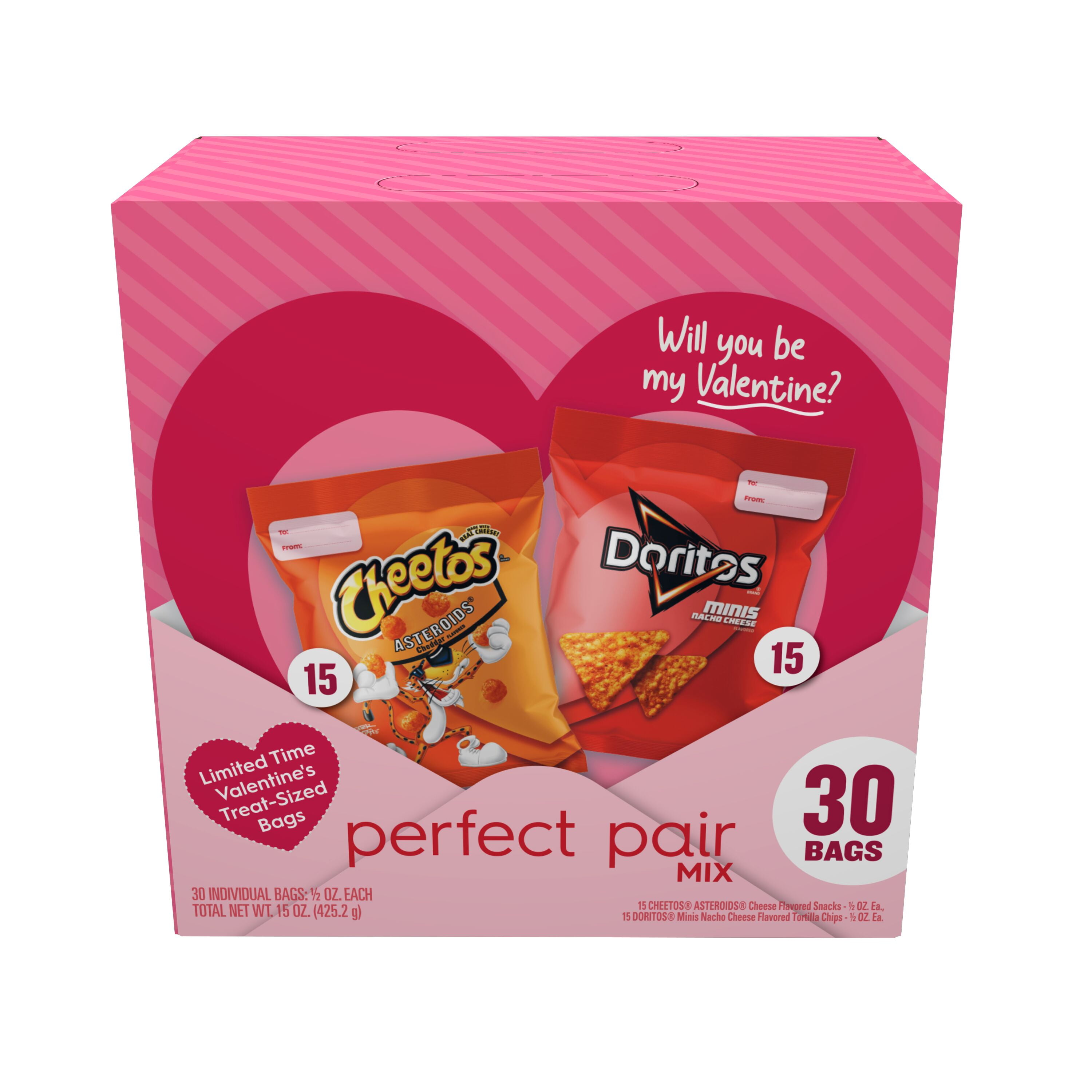 Frito-Lay Doritos and Cheetos Valentines Perfect Pair Mix Variety Pack ...