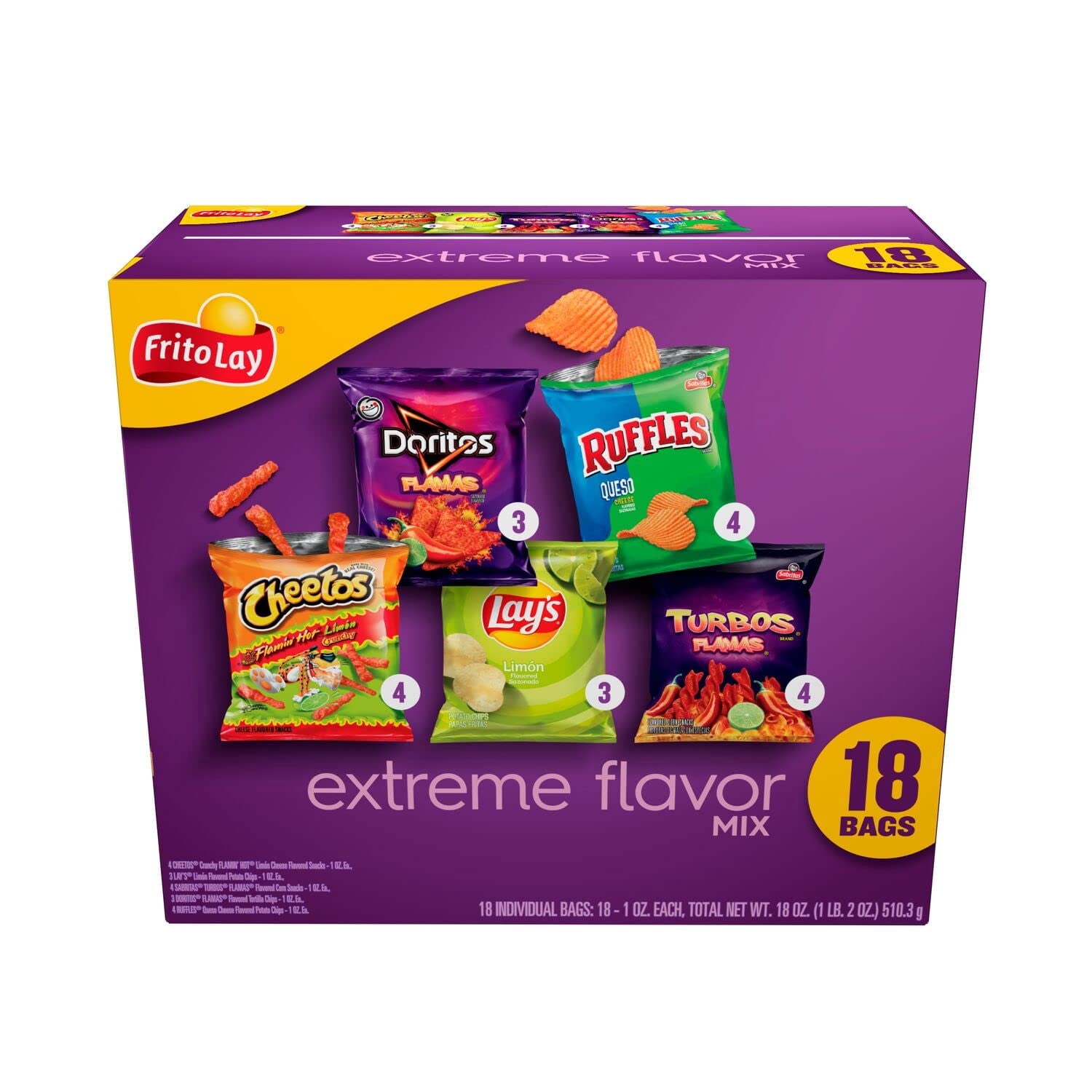 Frito Lay, Extreme Flavor Mix, 18 Ounce - Walmart.com
