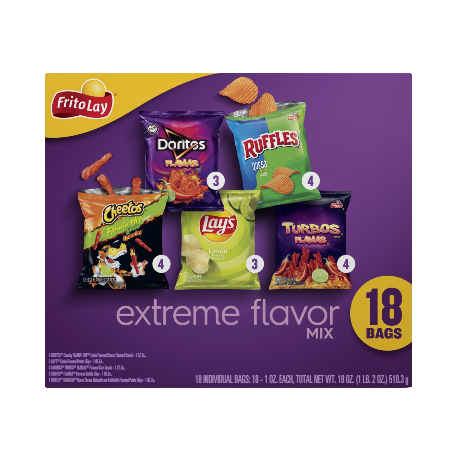 Frito Lay Extreme Flavor Mix 18 oz - Walmart.com