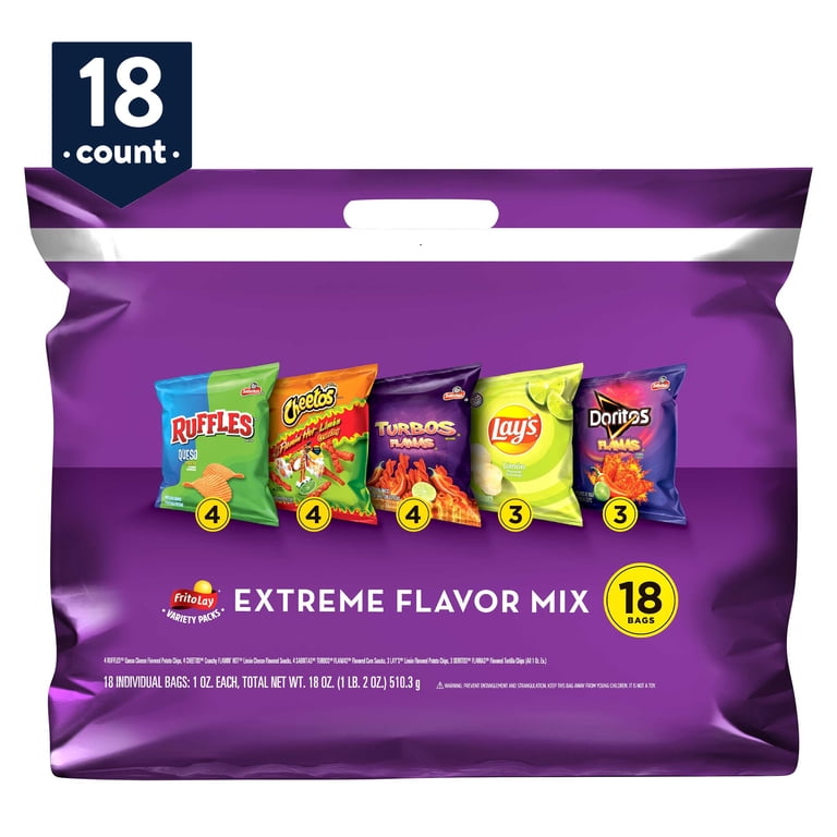 Frito-lay Variety Pack Baked Popped Mix- 18ct Wholesale Outlet | www ...