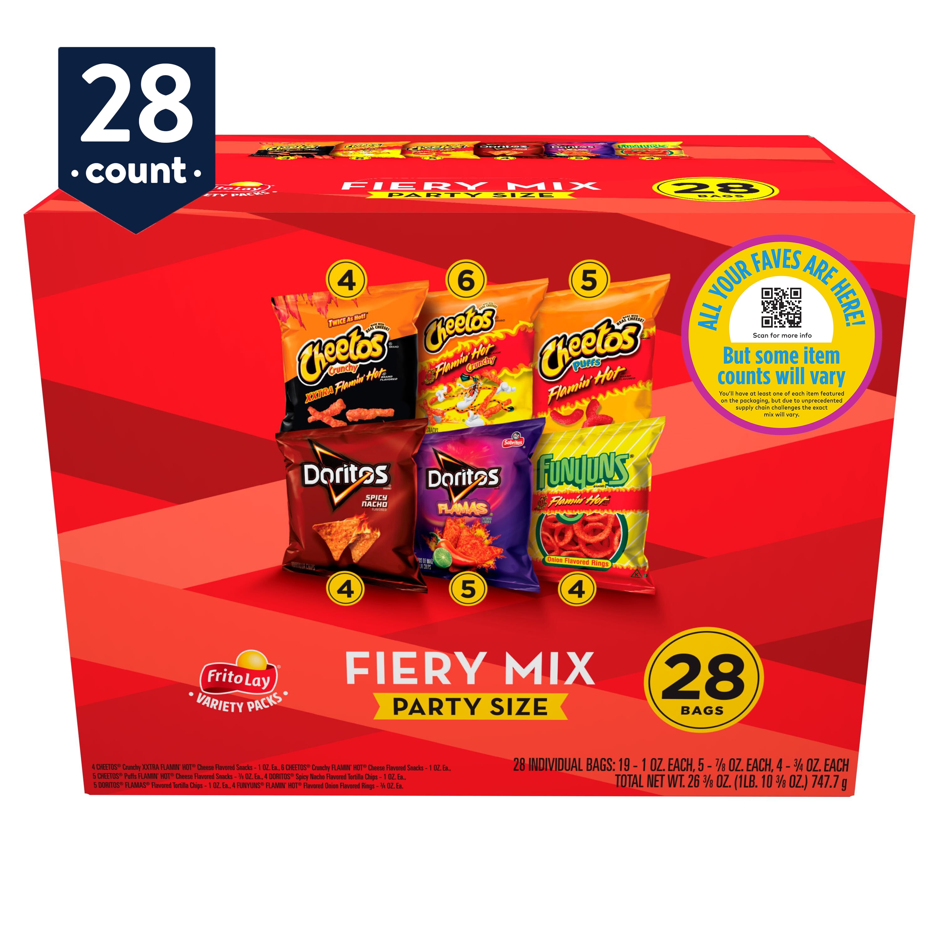 Frito-Lay Variety Pack Fiery Mix at Todd Bushman blog
