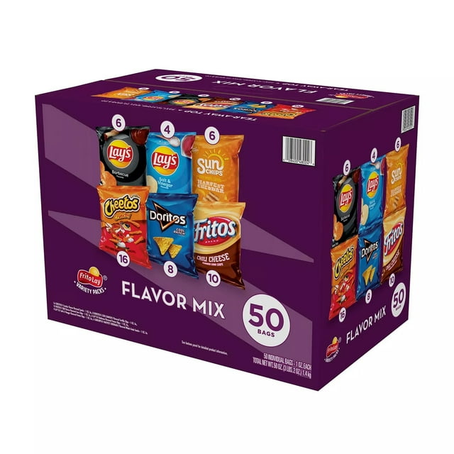 Frito Lay Flavor Mix Variety 1 Oz 50 Count - Walmart.com