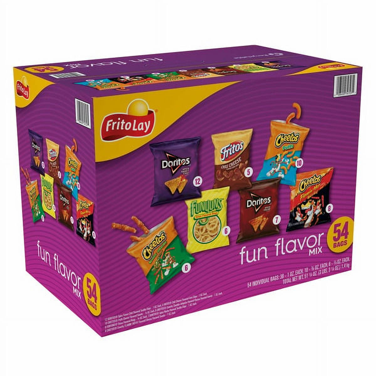 Frito Lay, Fun Flavor Mix Variety Pack, 54-count - Walmart.com
