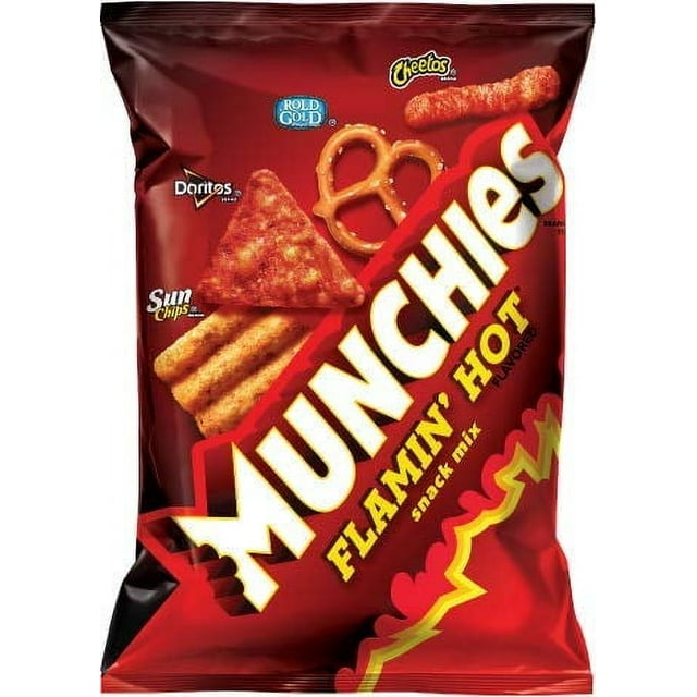Frito-Lay Munchies Flamin' Hot Mix, Fiery Variety of Spicy Crunchy ...