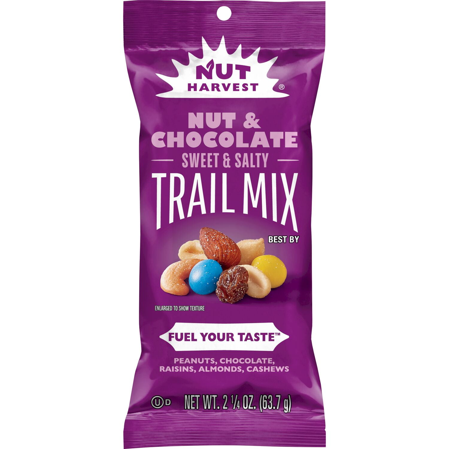 Nut Harvest Trail Mix Nut & Chocolate Sweet & Salty Flavor Snack Mix, 2 ...