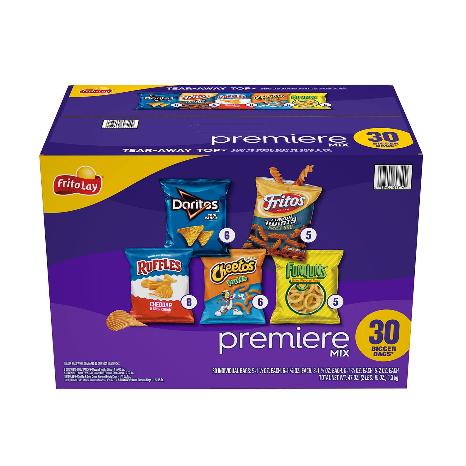 Frito-Lay Premiere Mix Variety Pack Chips, 30 pk. - Walmart.com