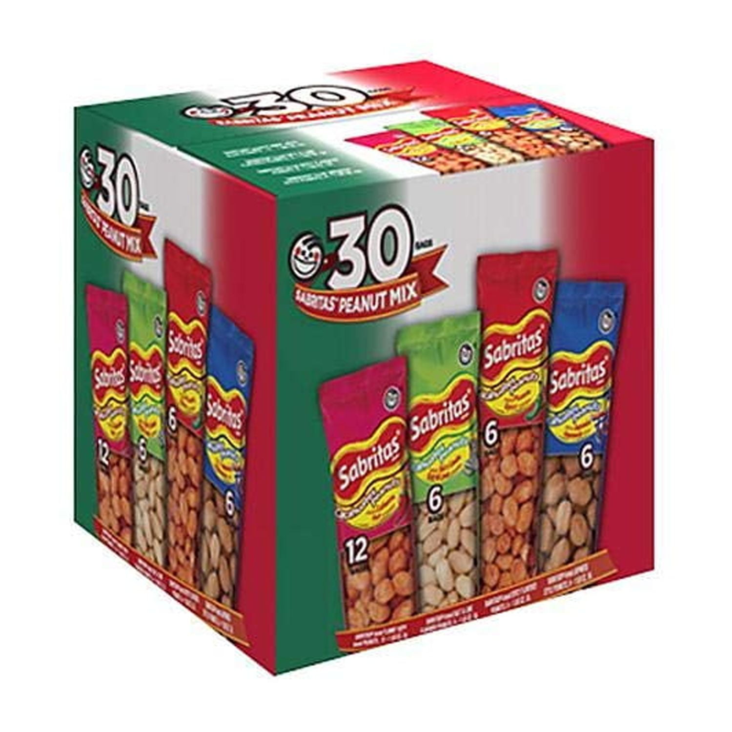 Frito Lay Sabritas Cacahuates AKF18 Peanuts Mix - 30/1.625oz - Walmart.com