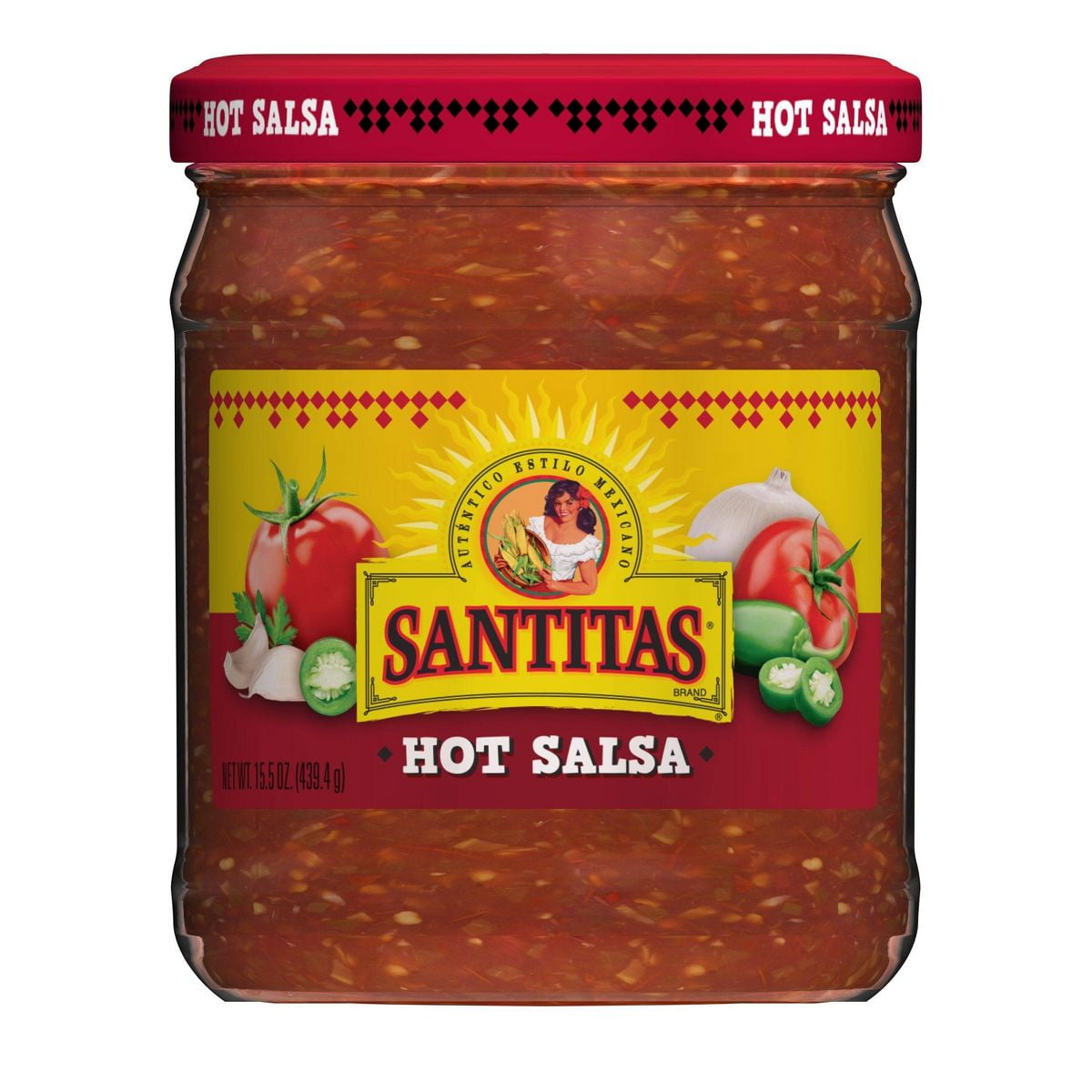 Frito-Lay Santitas Salsa Hot Jar Dip - 15.5oz - Pack of 2 - Walmart.com