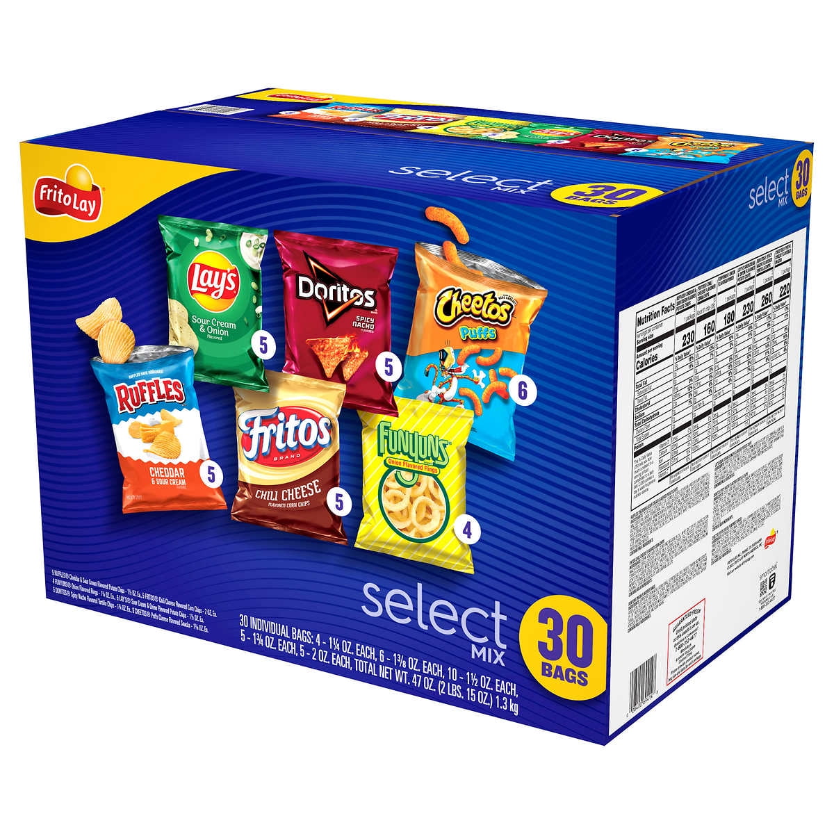 Frito Lay Select Mix, Variety Pack, 30 Count - Walmart.com