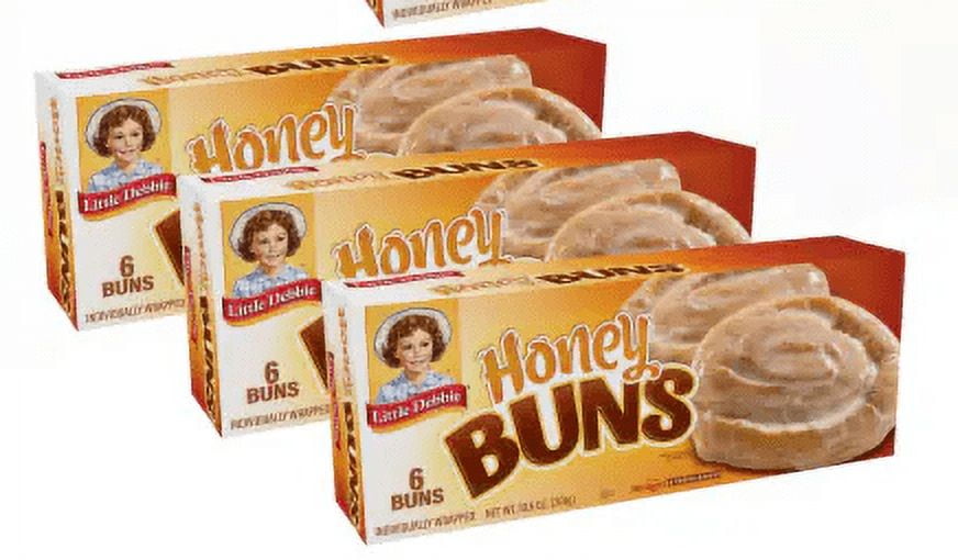 Little Debbie Honey Buns, 6 ct, 10.6 oz pack of 3 - Walmart.com