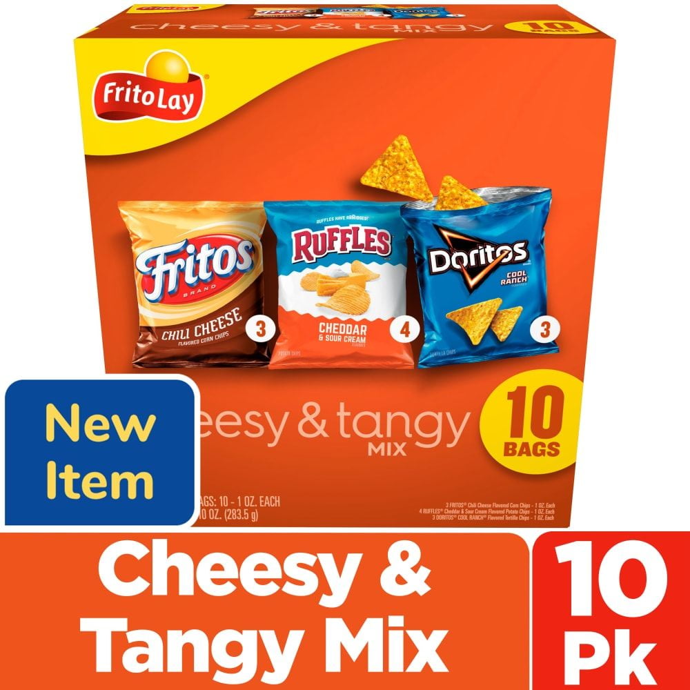 Frito-Lay Snacks Cheesy & Tangy Mix Variety Pack 10 pk / 1 oz - Pack of ...