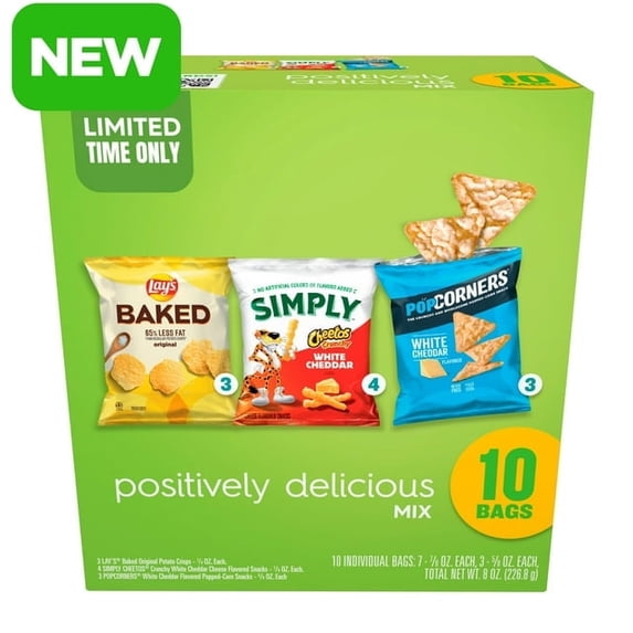 Frito-Lay Snacks Positively Delicious Mix Variety Pack, 10 Count - 2 ...