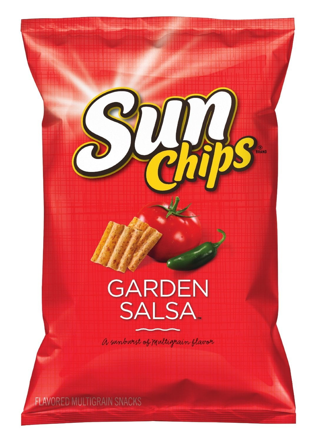Frito Lay, Sun Chips, Garden Salsa, Multi-Grain Snacks, 7oz Bag (Pack ...