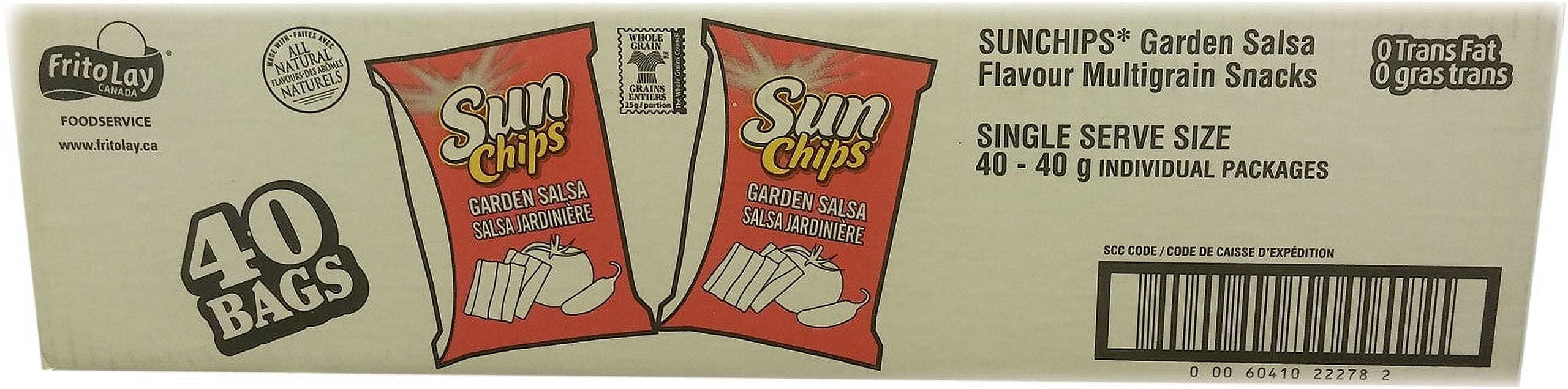 Frito Lay Sunchips Garden Salsa Chips, 40ct (40g) {Imported from Canada ...