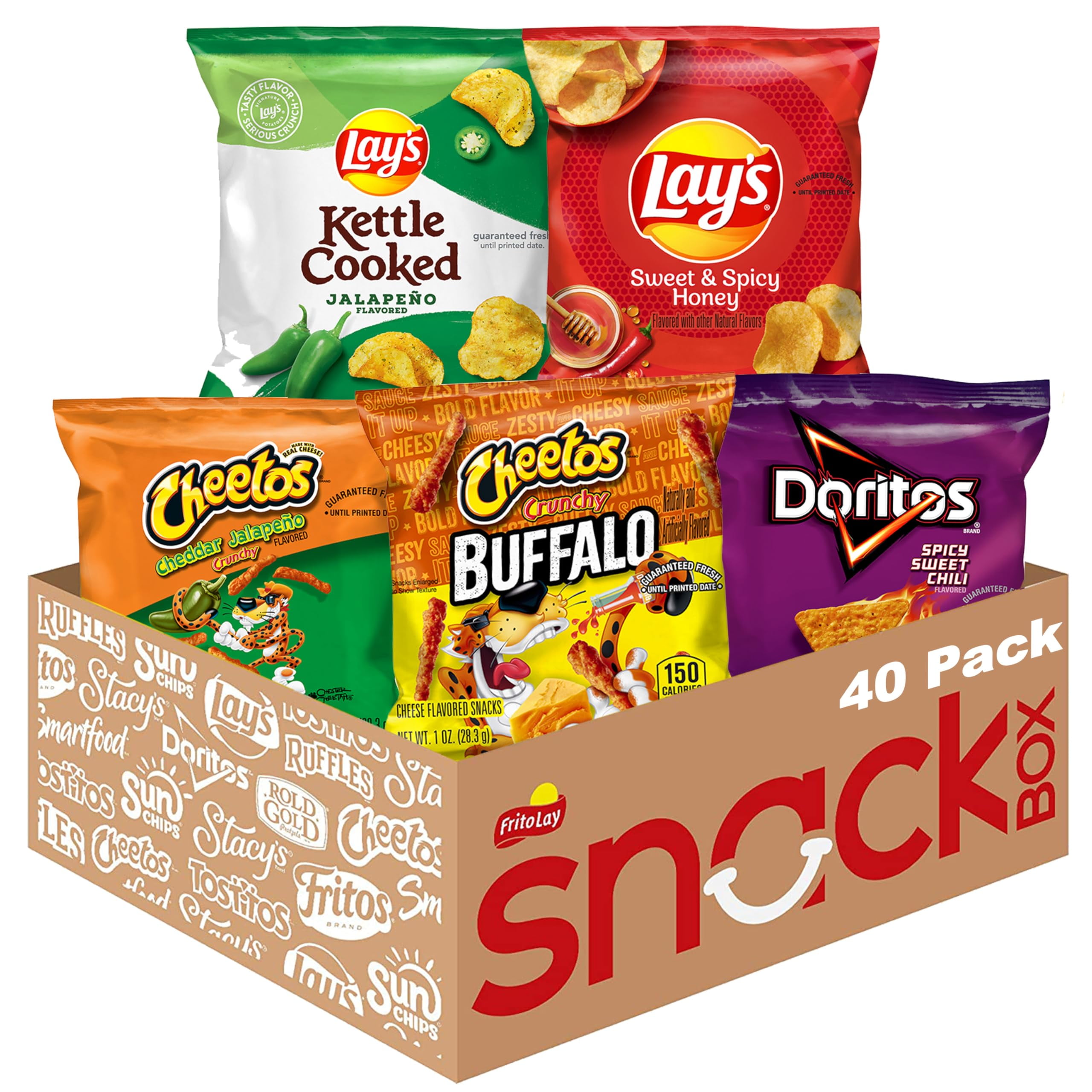 Frito-Lay Sweet & Spicy BCF26 Chips Variety Pack (Pack of 40) - Walmart.com
