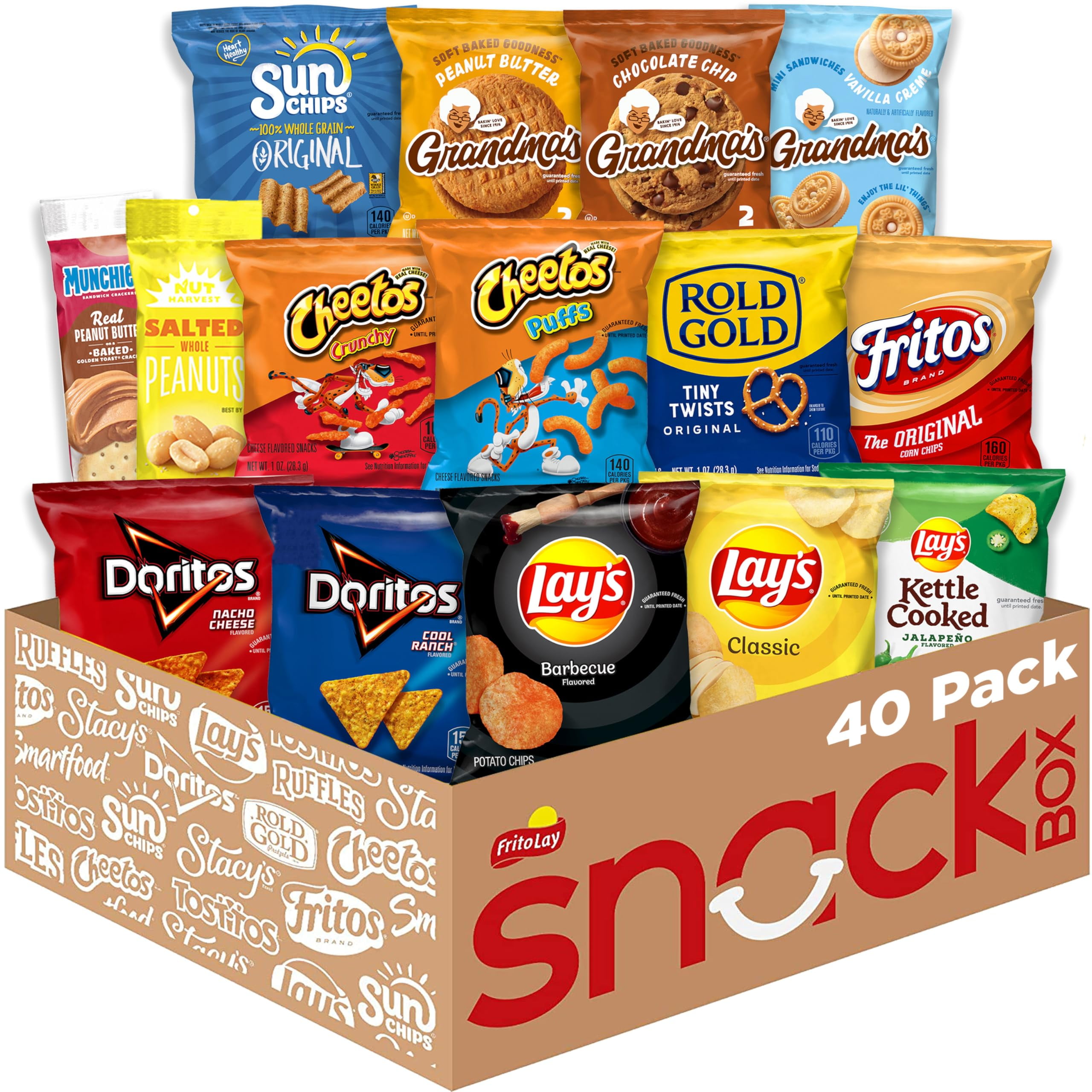Frito Lay Ultimate Classic Snacks Package, Variety Assortment of Chips ...