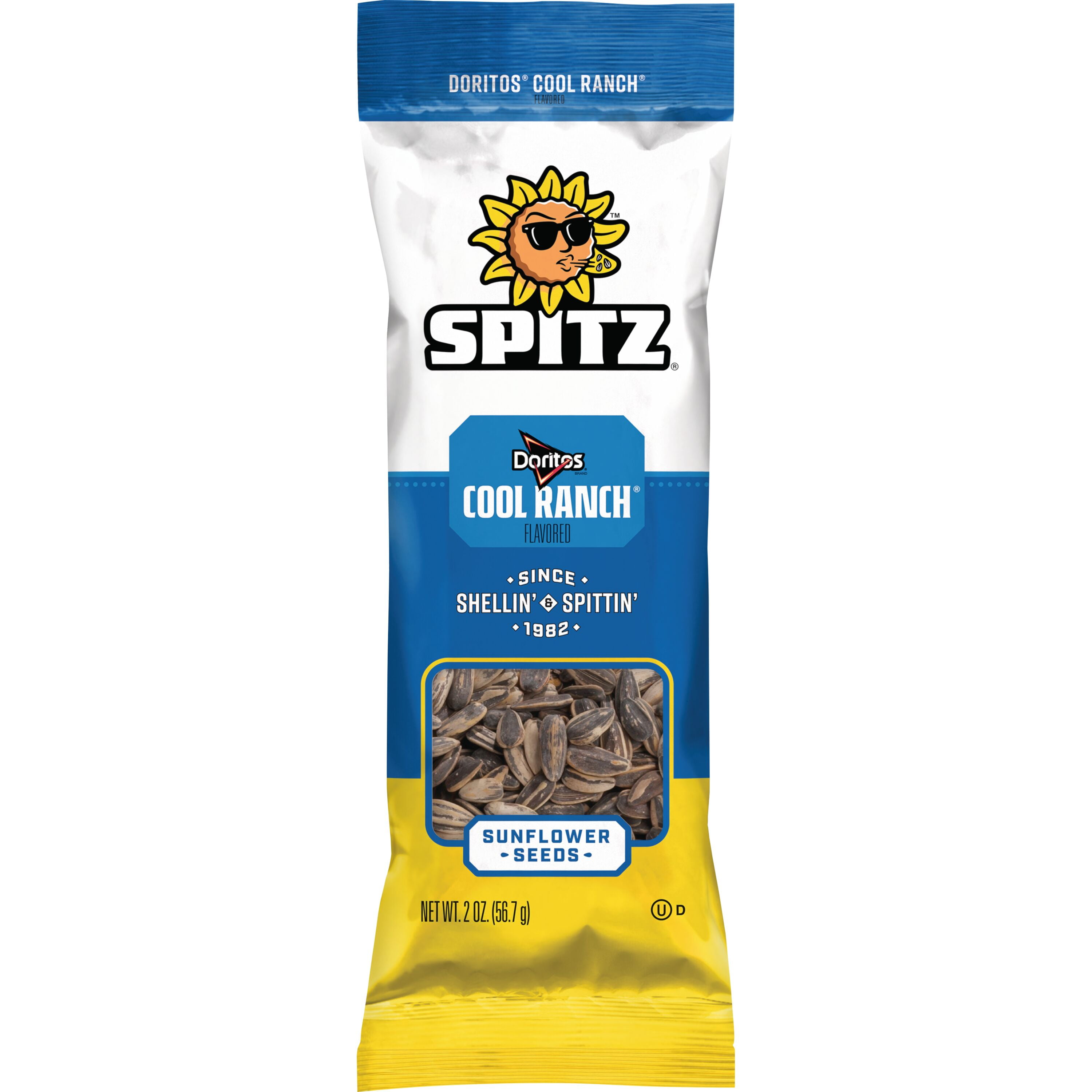 Spitz Sunflower Seeds Doritos Cool Ranch Flavored, 2 oz Bag - Walmart.com