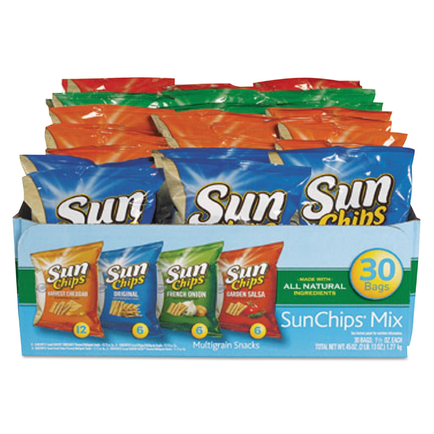 SUNCHIPS Healthy Multigrain Snack Chips, Individual Size Bags, Variety ...