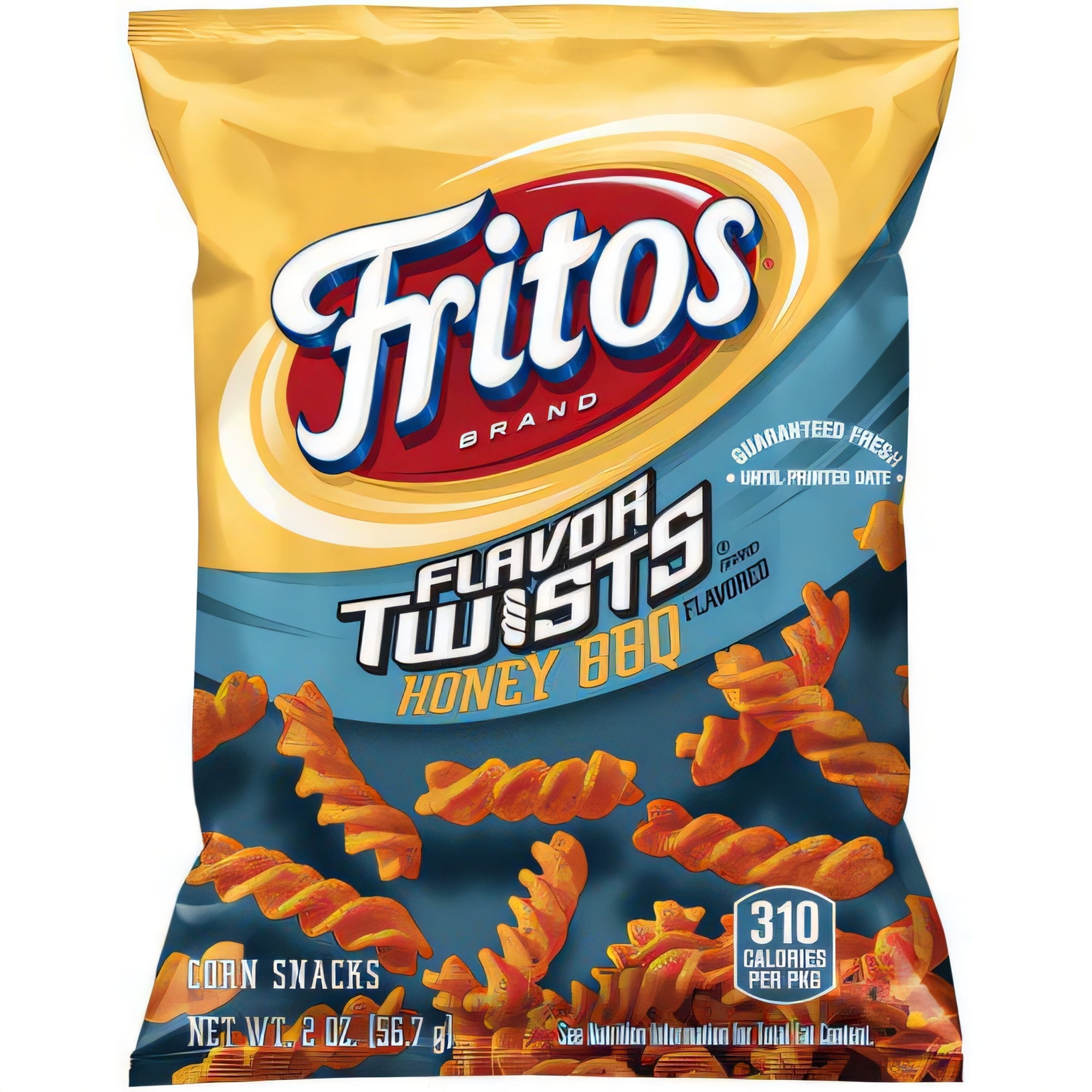 Fritos Corn Chips, Flavor Twists Honey Barbeque - 2-ounce Large Single ...