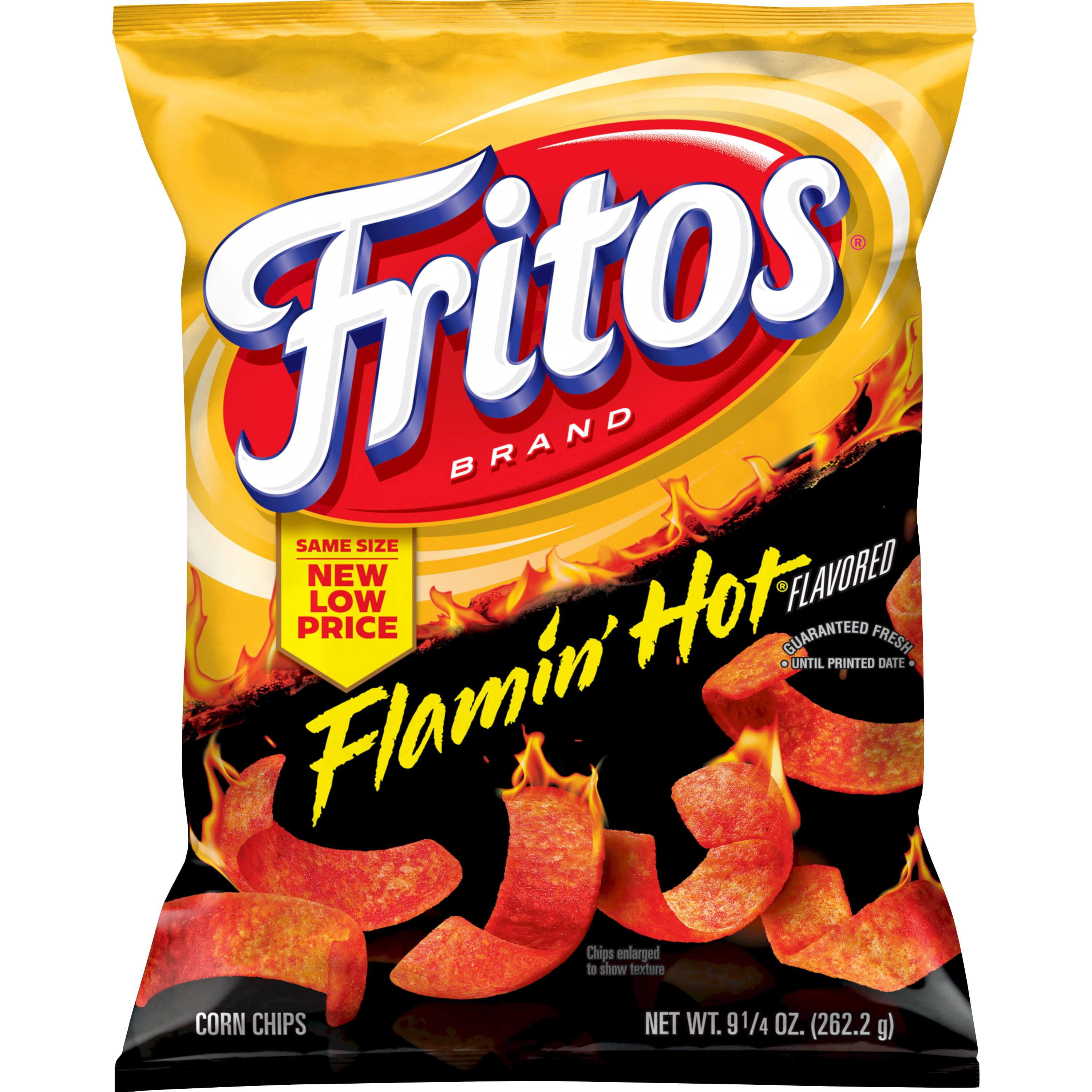Fritos, Corn Chips, 9.25 oz Flamin' Hot Bag, Spicy Snack - Walmart.com