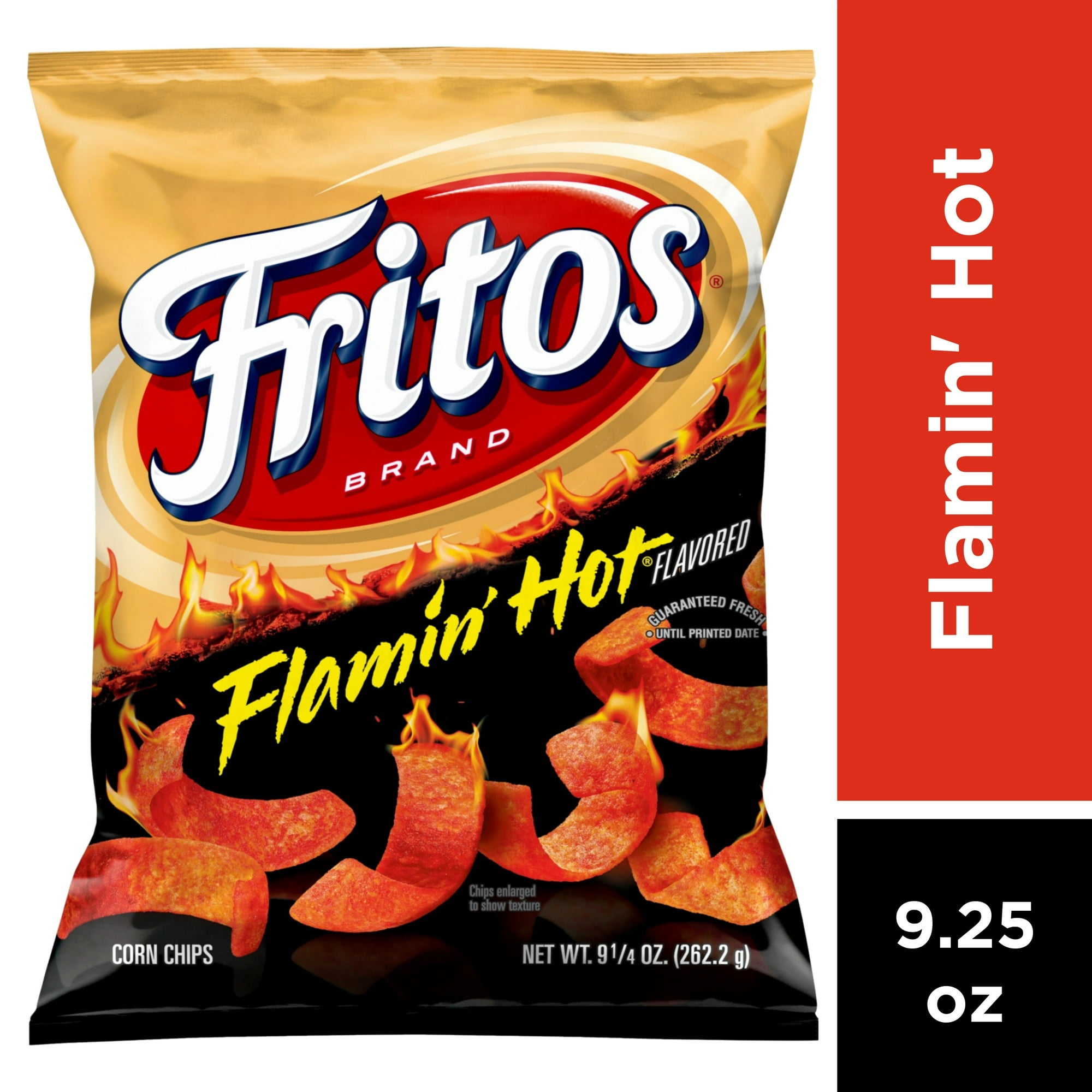 Fritos Flamin' Hot Flavored Corn Chips, 9.25 oz Bag-Value Pack ...