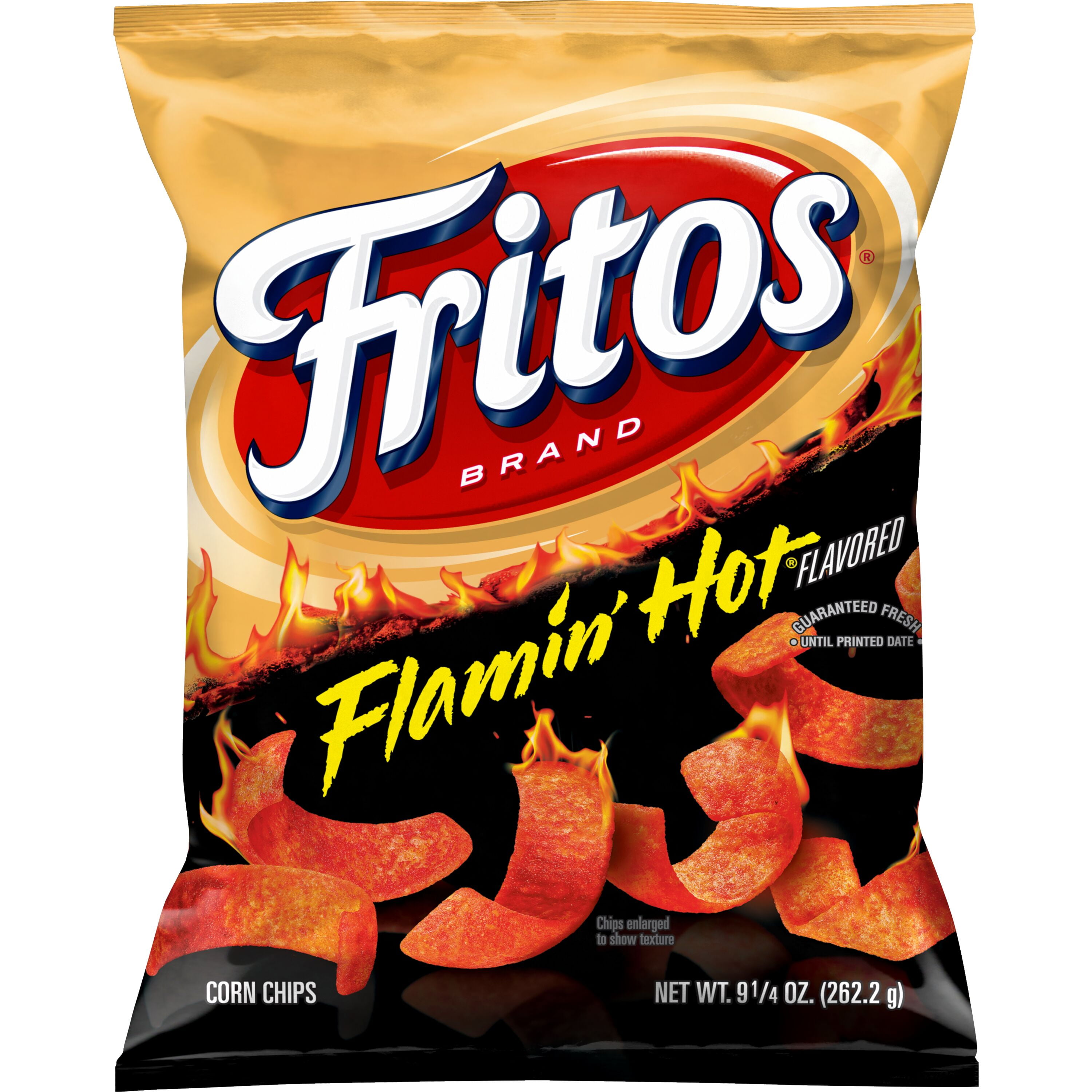 Fritos Flamin' Hot Flavored Corn Chips 9.25 oz Spicy Crunch Snack ...