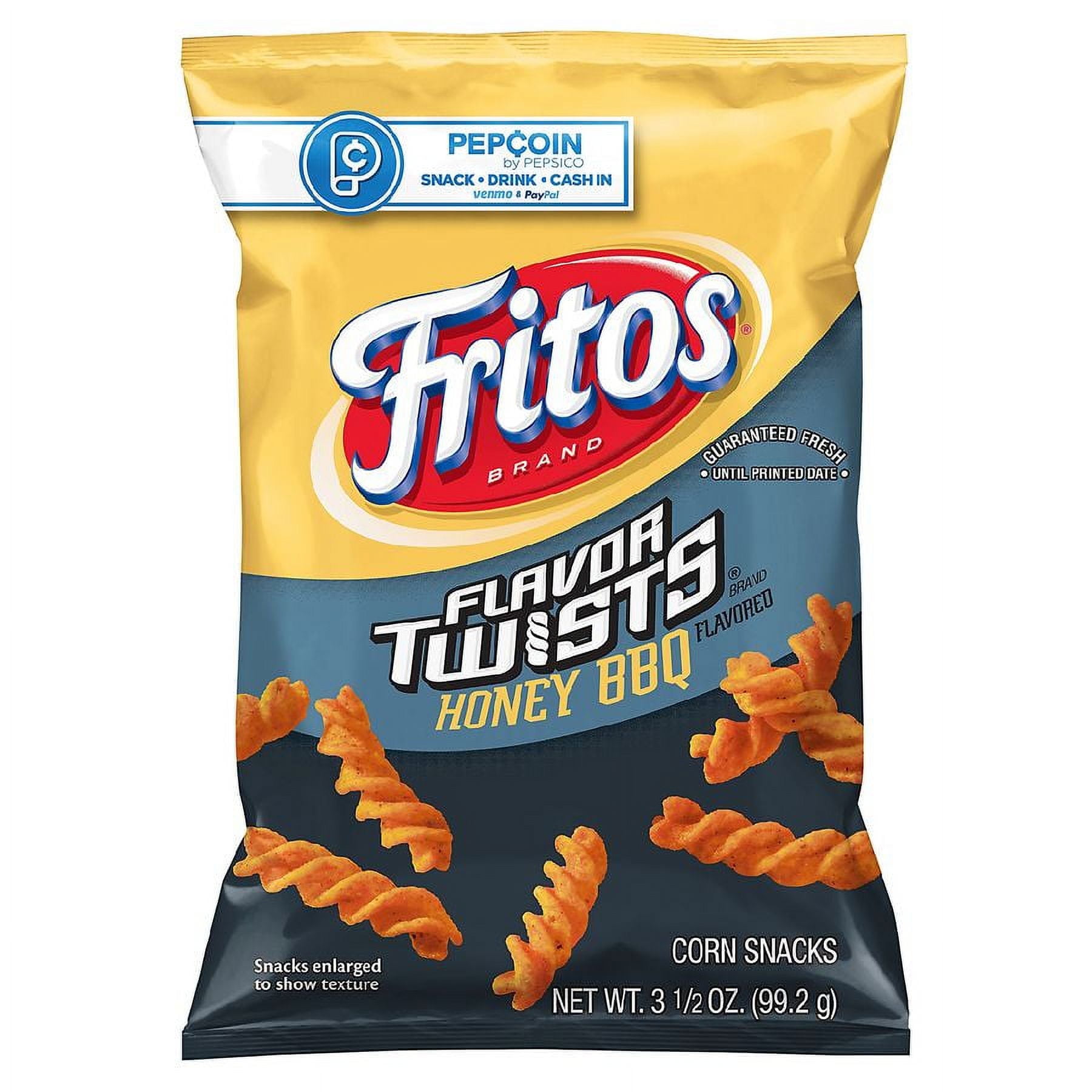 Fritos Flavor Twists Corn Snacks Honey BBQ3.5oz - Walmart.com