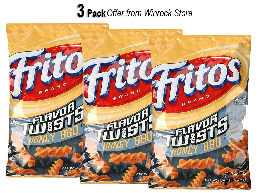 Fritos Flavor Twists Honey BBQ Flavor Corn Snacks, 9.25 Ounce (3 Pack ...