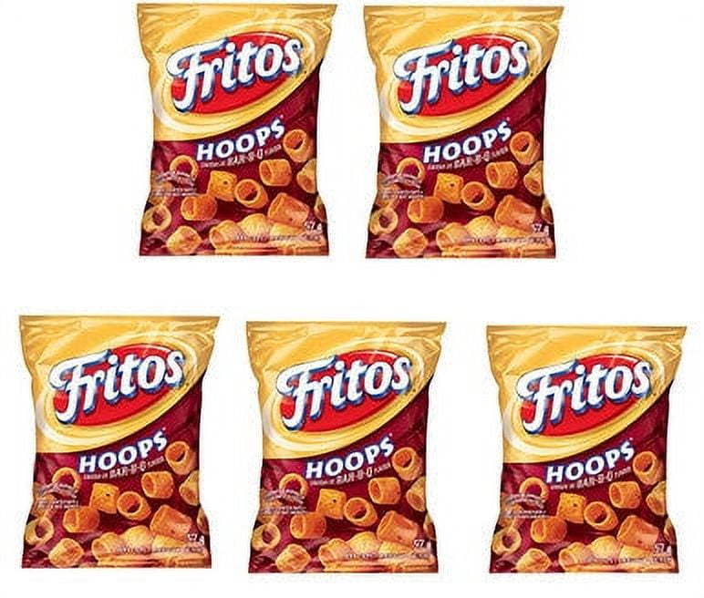 Fritos Hoops Bar-B-Q Corn Chips 57g/2oz - 5 Pack - Walmart.com