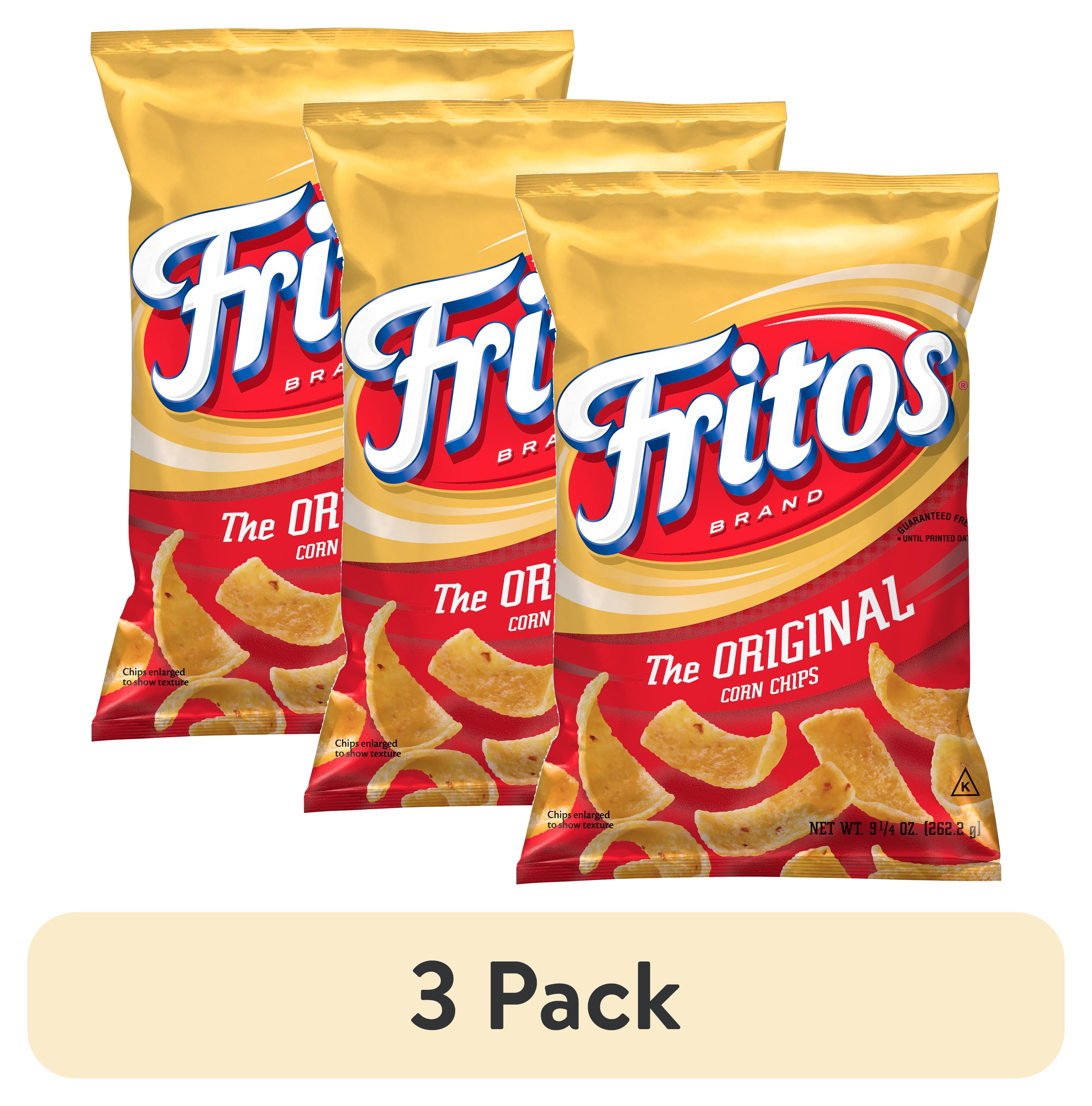 (3 pack) Fritos Regular Corn Chips, 9.25 oz Single Bag - Walmart.com